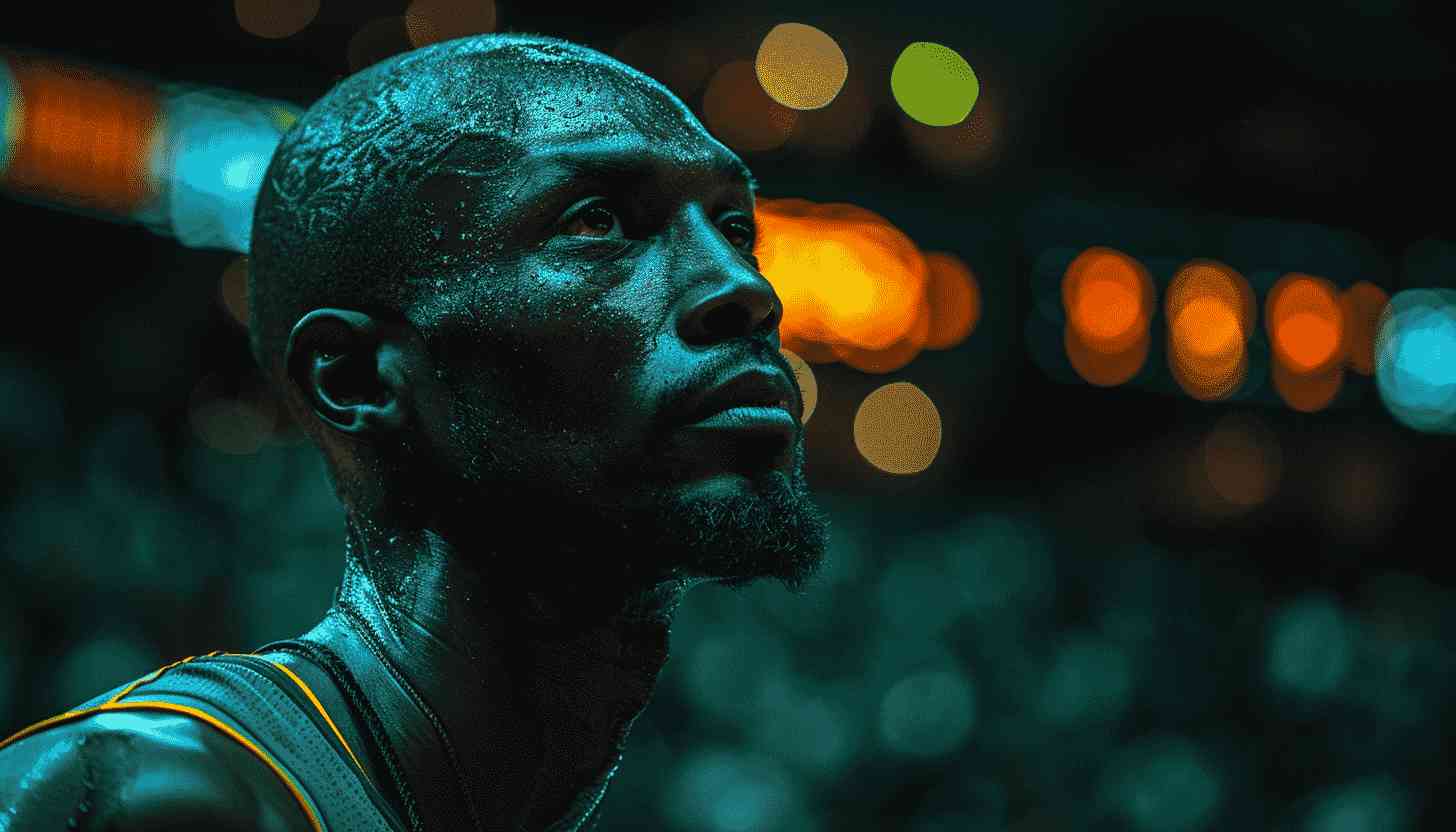 Basketball Player's Focused Determination Under Lights - Png Aura