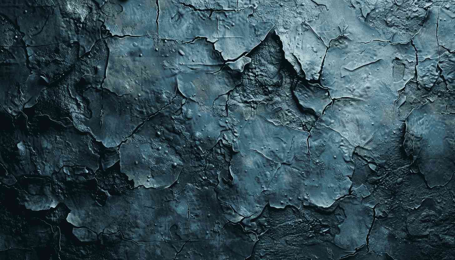 Dark Blue Cracked Texture Background Wallpaper - Png Aura