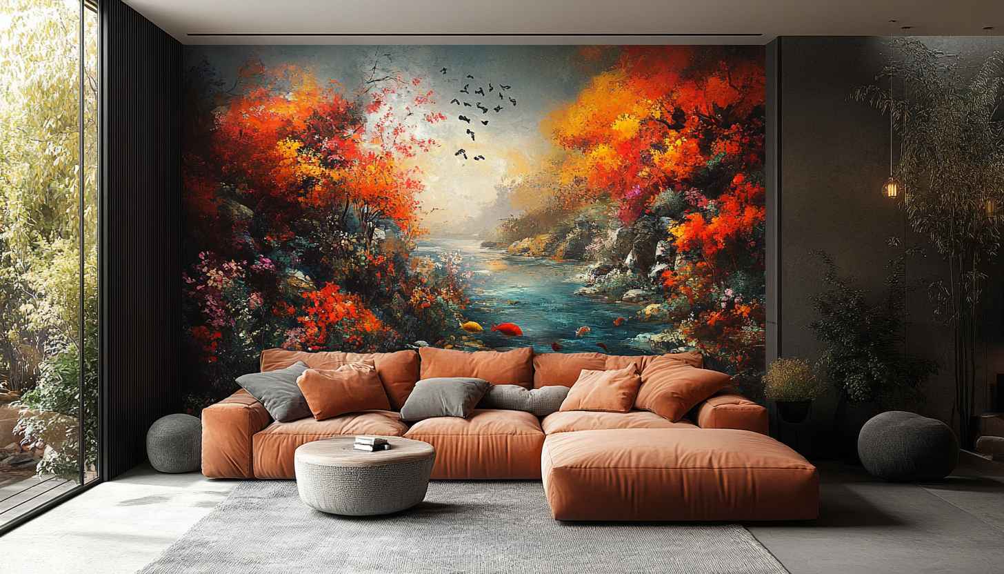 Autumn Forest Wallpaper: Nature Inspired Interior Wall Decor Designs ...