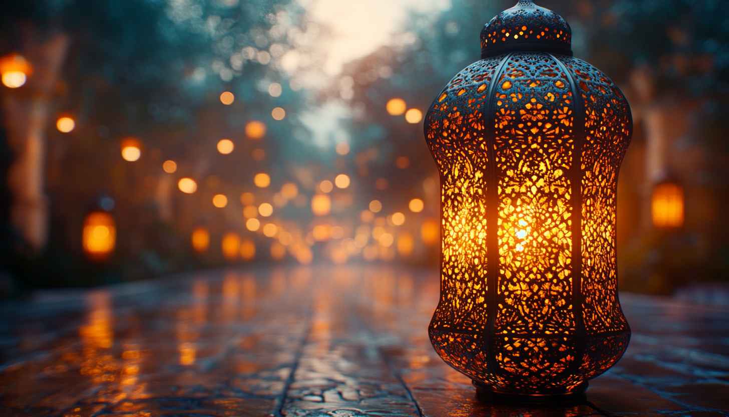 Ramadan Kareem Lantern Wallpaper, Islamic Festival HD Background - Png Aura