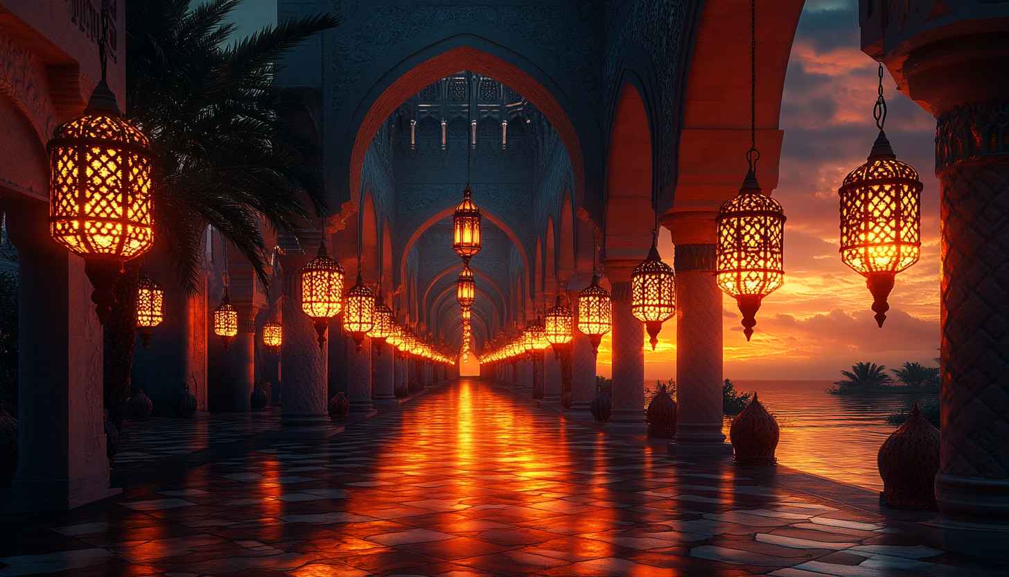 Ramadan Lanterns Wallpaper: Islamic Theme, Desktop Backgrounds, 4K ...