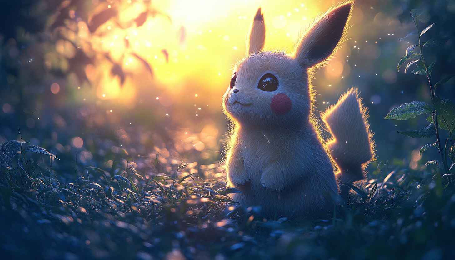 Pikachu Pokemon Wallpaper: Cute, Cartoon, Desktop Background, 4K - Png Aura