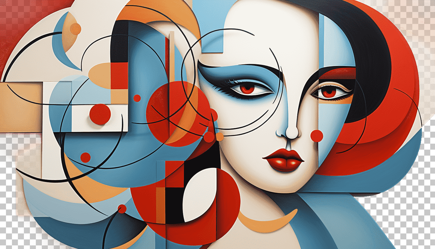 Cubism Art element, Abstract Geometric Forms, Fragmented Realism ...