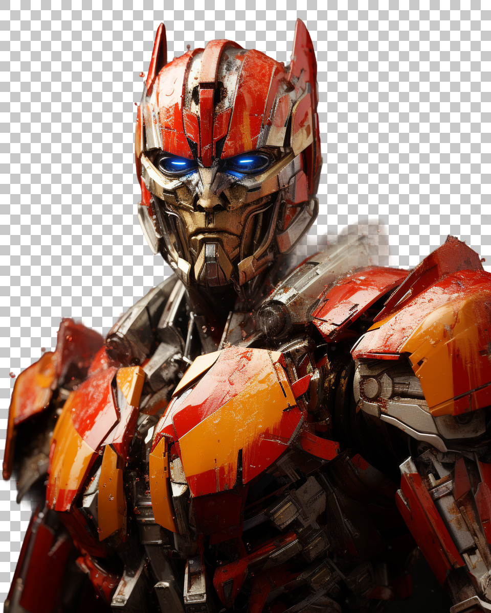 Optimus Prime, Mighty Autobot Leader, PNG Portrait: Cybertron Defender ...