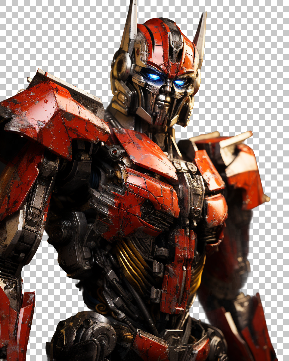Optimus Prime, Mighty Autobot Leader, PNG Portrait: Cybertron Defender ...