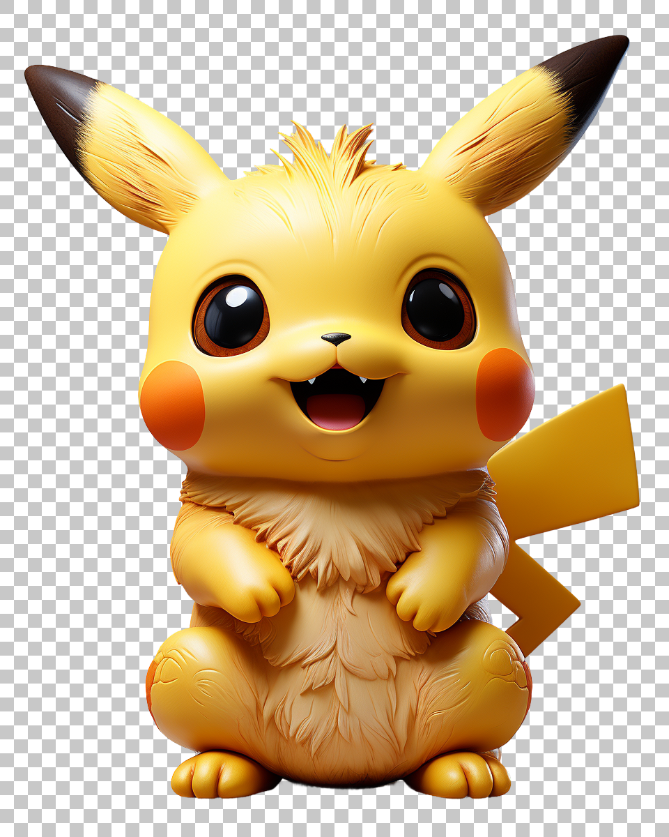 Pikachu, Electric Mouse PNG Art, Vibrant Pokemon Adventure, Animation ...