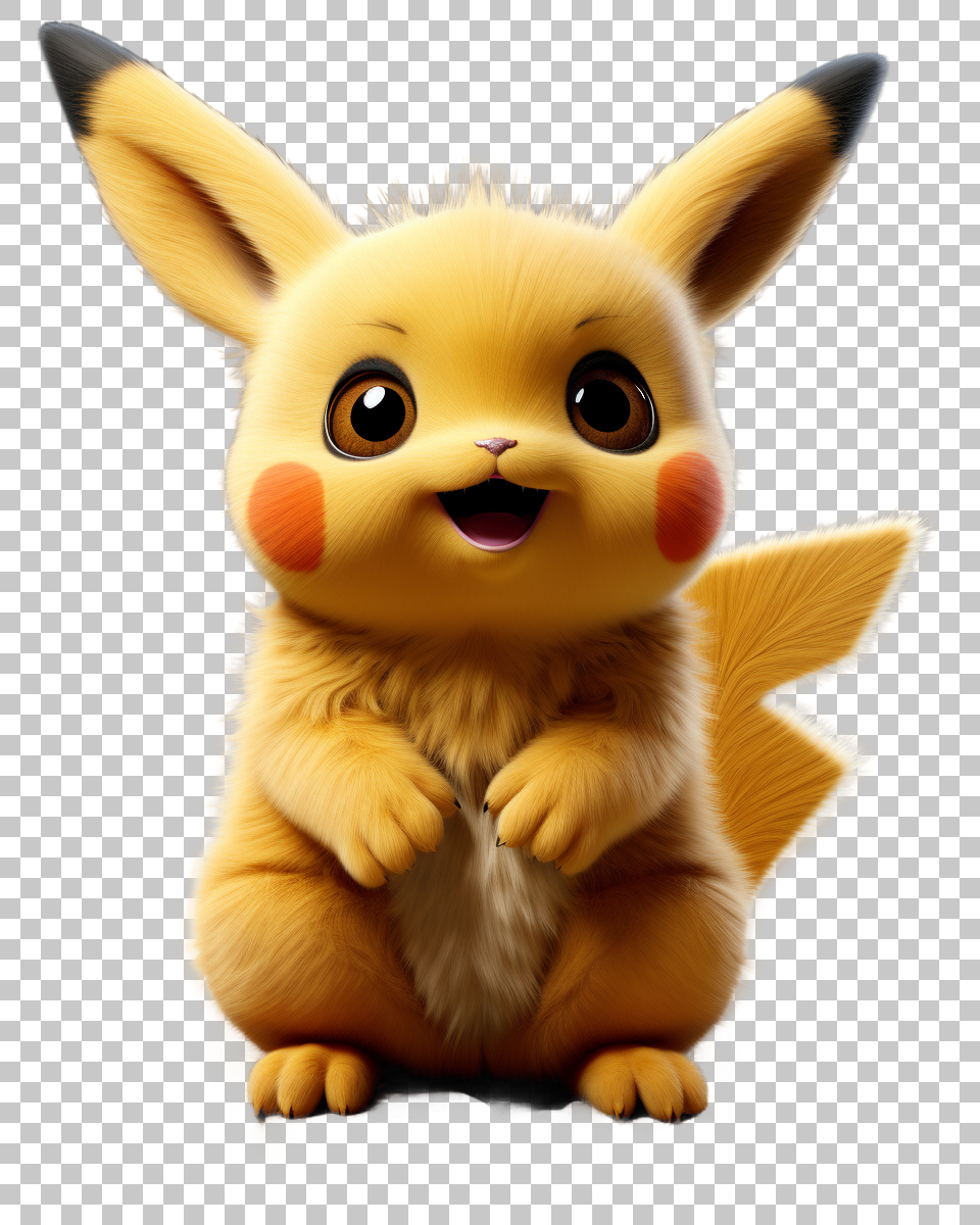 Pikachu PNG Portrait, Whimsical Moments with Pikachu, Animation ...