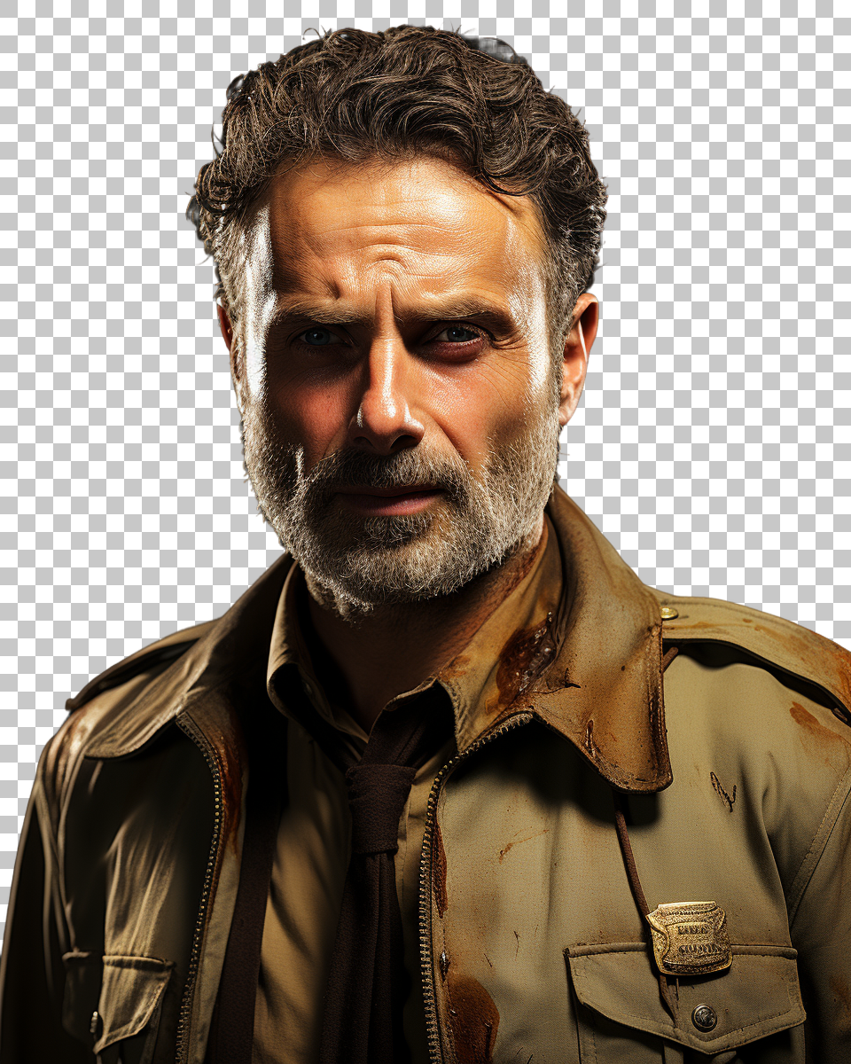 Rick Grimes The Walking Dead PNG Portrait, Explore The Walking Dead ...