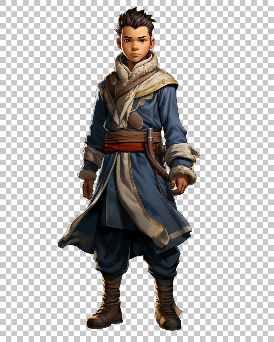 Sokka Avatar PNG Art, Celebrating Legendary Water Tribe Character ...