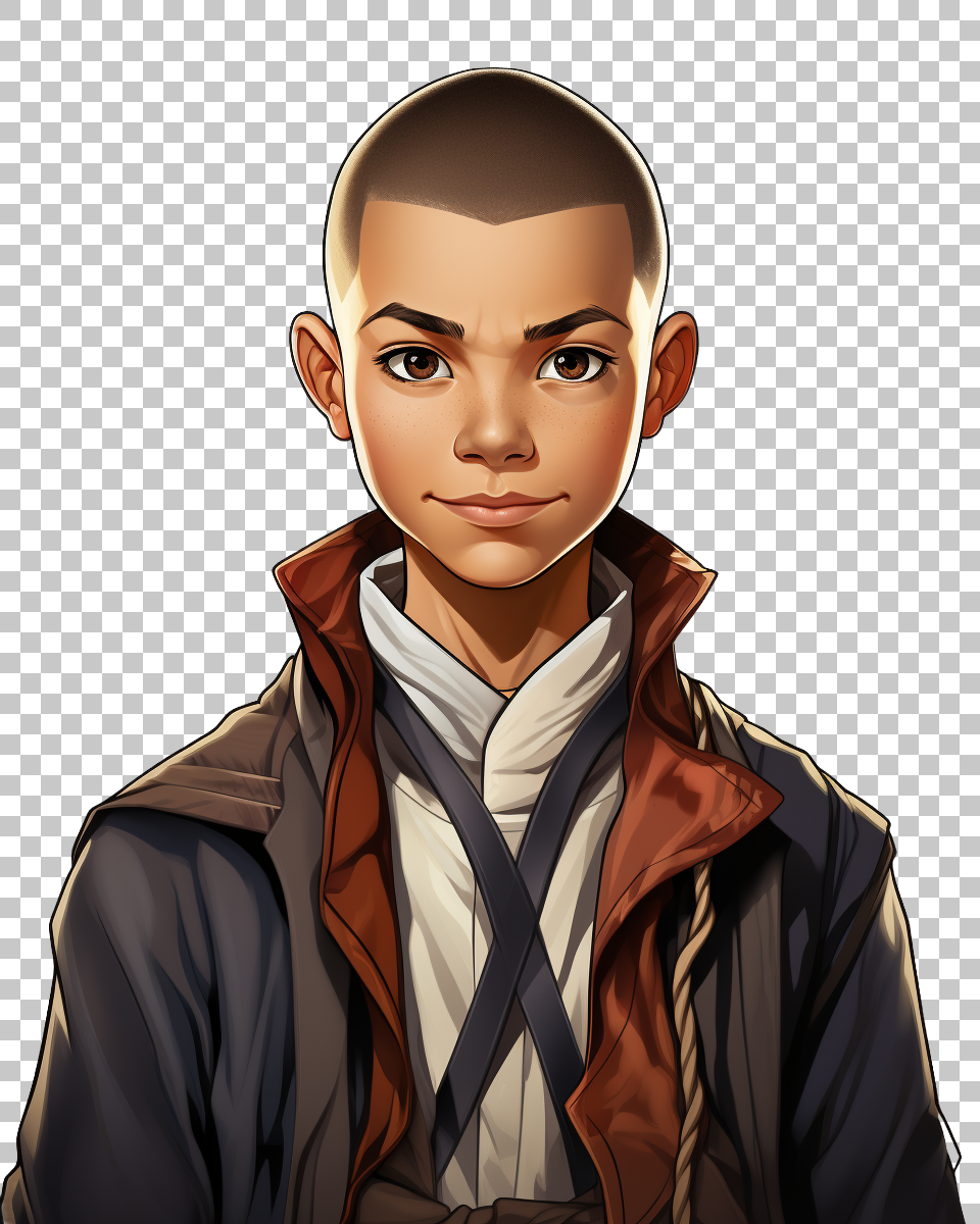 Sokka Avatar PNG, Iconic Water Tribe Member Portrait, Animation - Png Aura