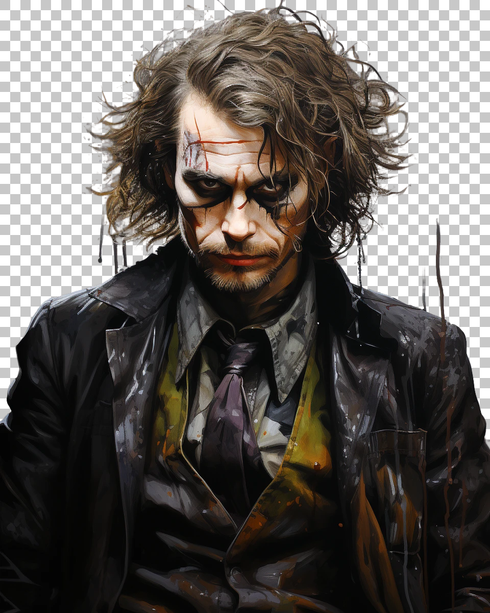 The Joker Cartoon Clipart, Iconic Batman Villain, DC Comics Character ...
