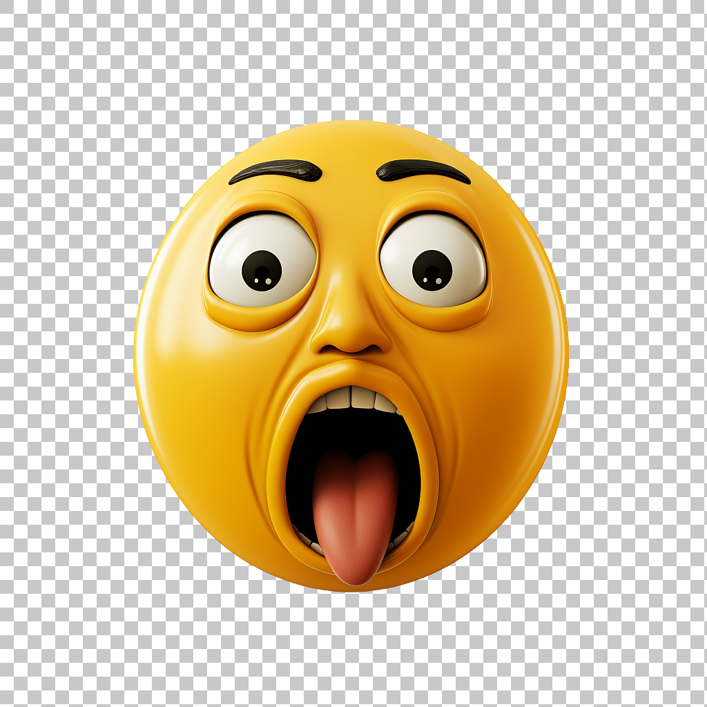 Terrifying Emoji PNG, Face Screaming in Fear Clipart, Fearful Symbol - Png Aura