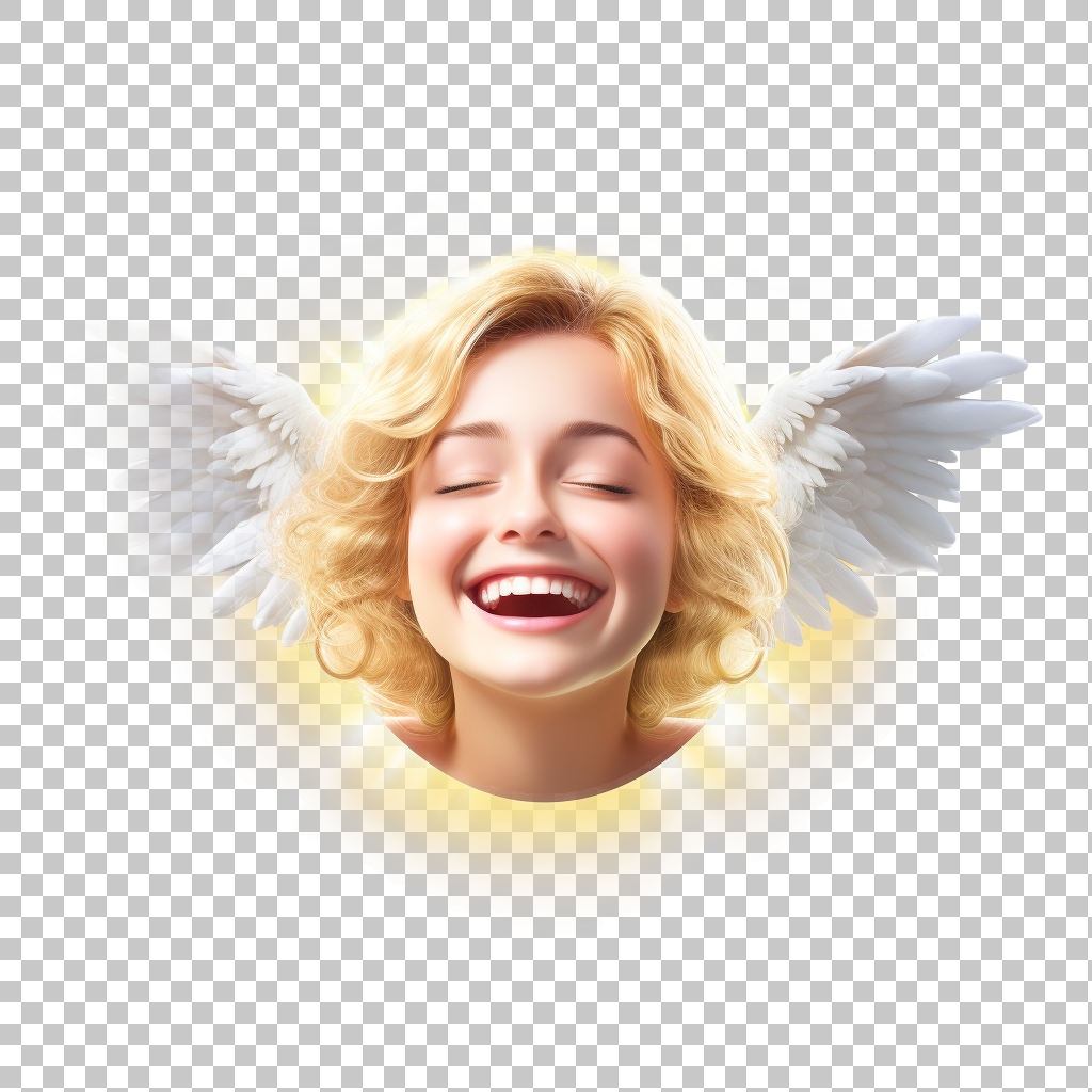 Angelic Smiley Emoji PNG, Halo Clipart, Happy Emoticon Image - Png Aura