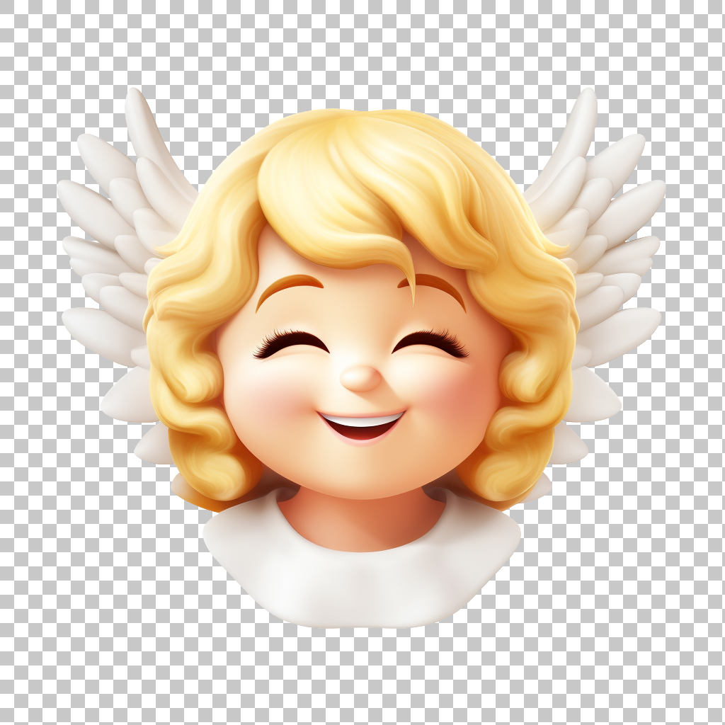 Smiling Face with Halo Emoji PNG, Angelic Clipart, Happy Emoticon Image ...