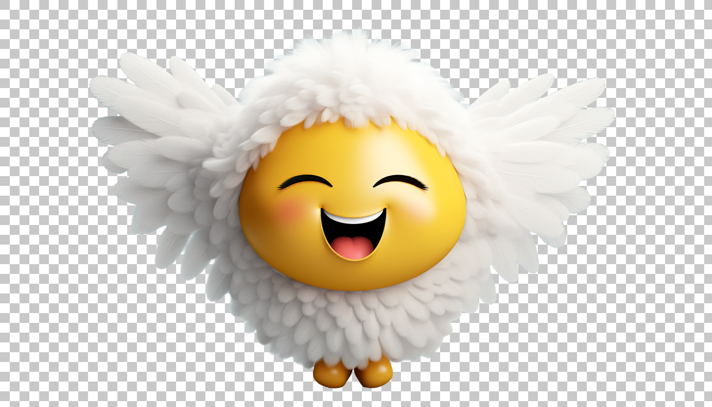 Smiling Face with Halo Emoji PNG, Angelic Clipart, Happy Emoticon Image ...