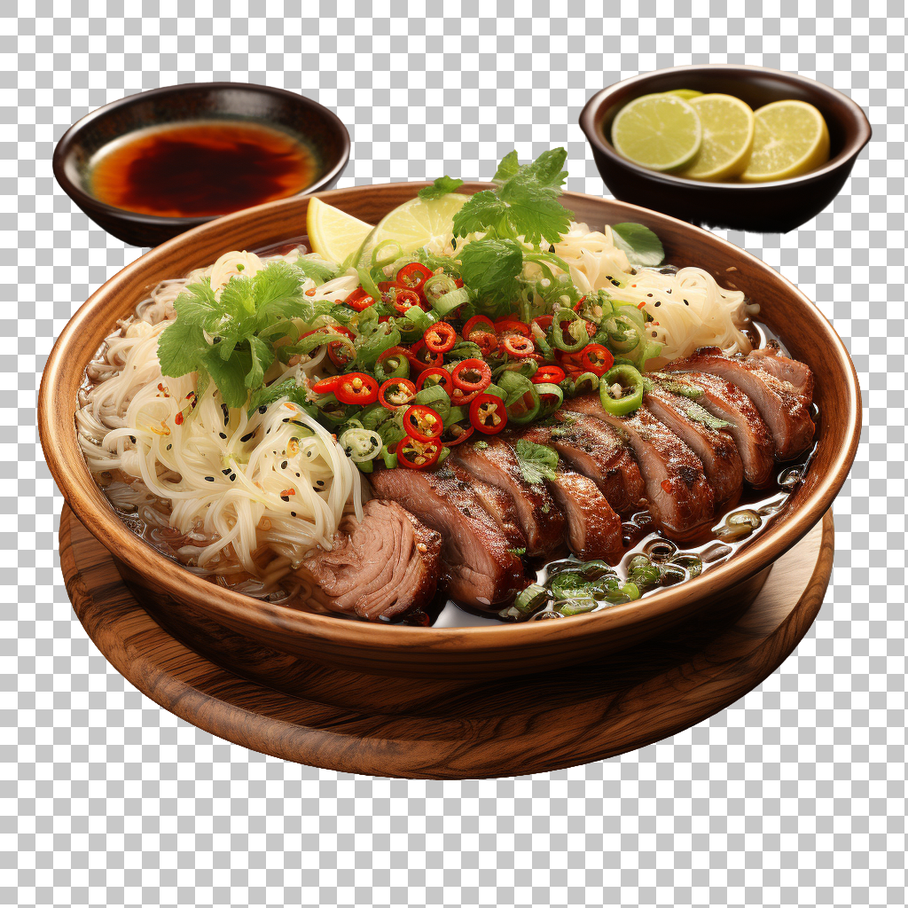 Pho Vietnamese Broth Noodles Beef Food Artwork png, Homemade Cooking ...
