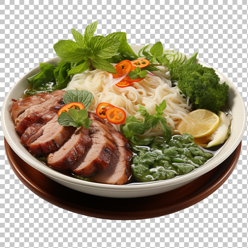 Pho Vietnamese Broth Noodles Beef Food Artwork png, Homemade Cooking ...