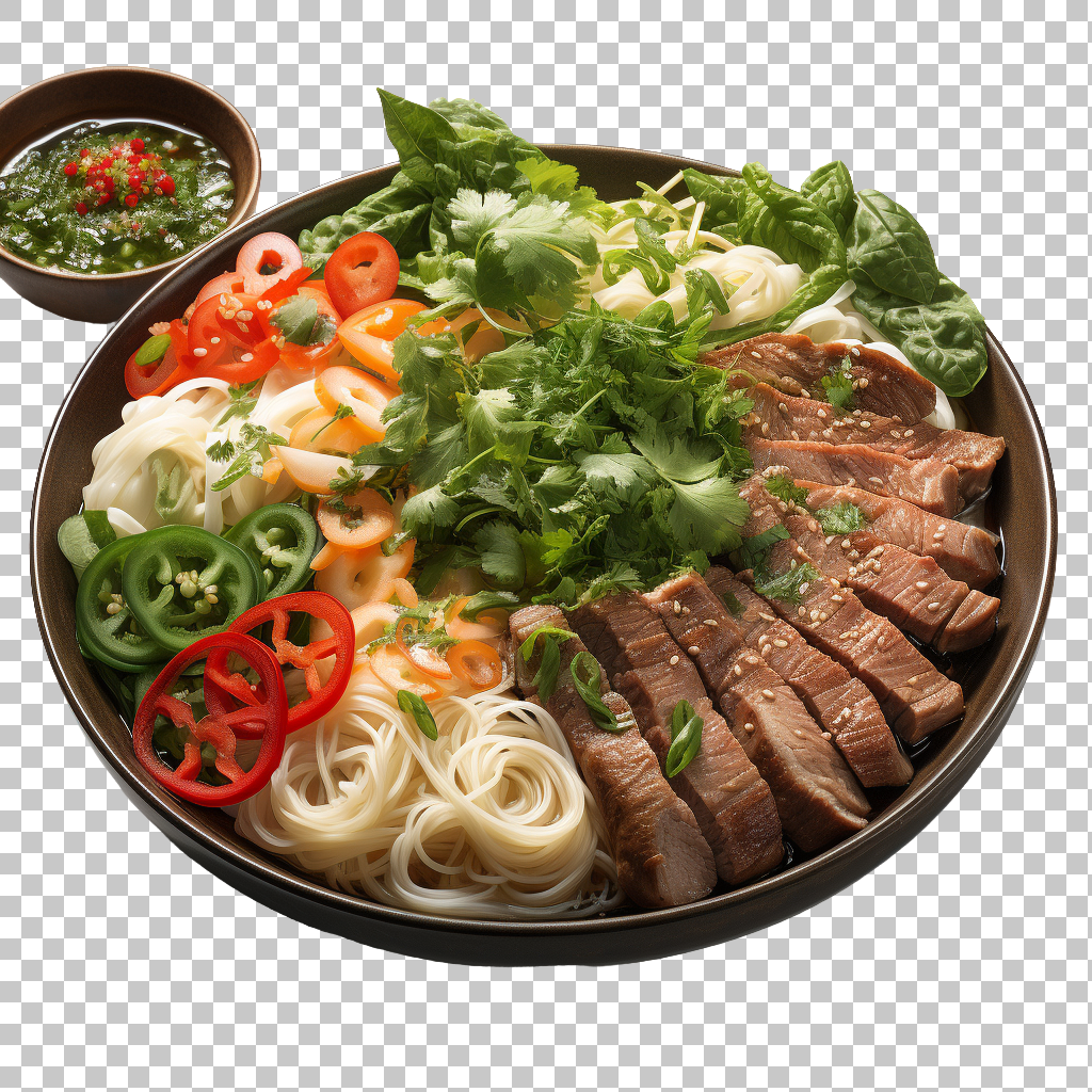 Pho Vietnamese Broth Noodles Beef Food Artwork png, Homemade Cooking ...