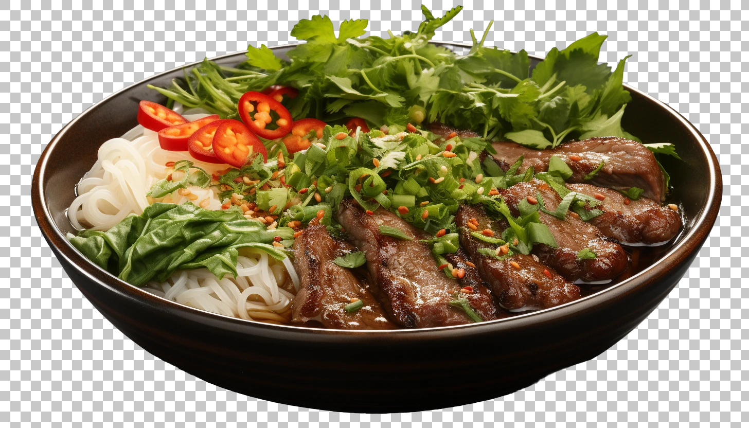 Pho Vietnamese Broth Noodles Beef Food Artwork png, Homemade Cooking ...