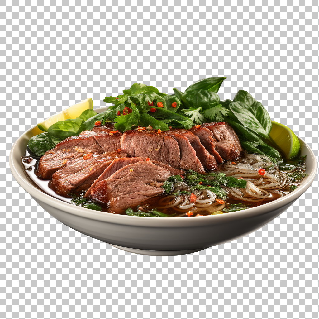 Pho Vietnamese Broth Noodles Beef Food Artwork png, Homemade Cooking ...