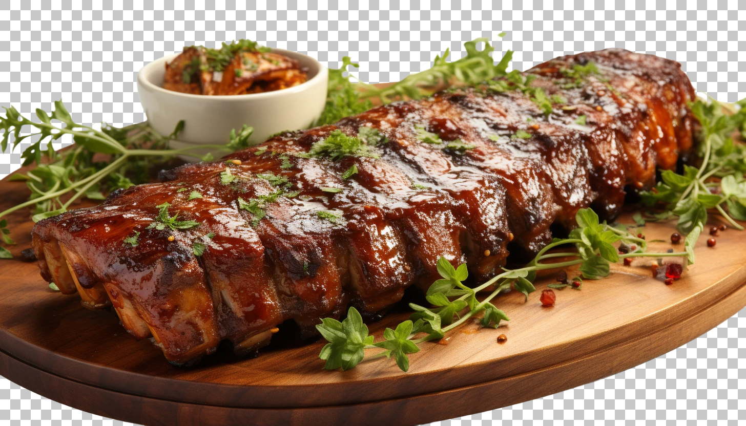 Ribs barbecue meaty saucy smoked food png images, delicious barbecue ...