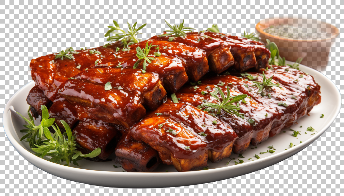 Ribs barbecue meaty saucy smoked food png images, delicious barbecue ...