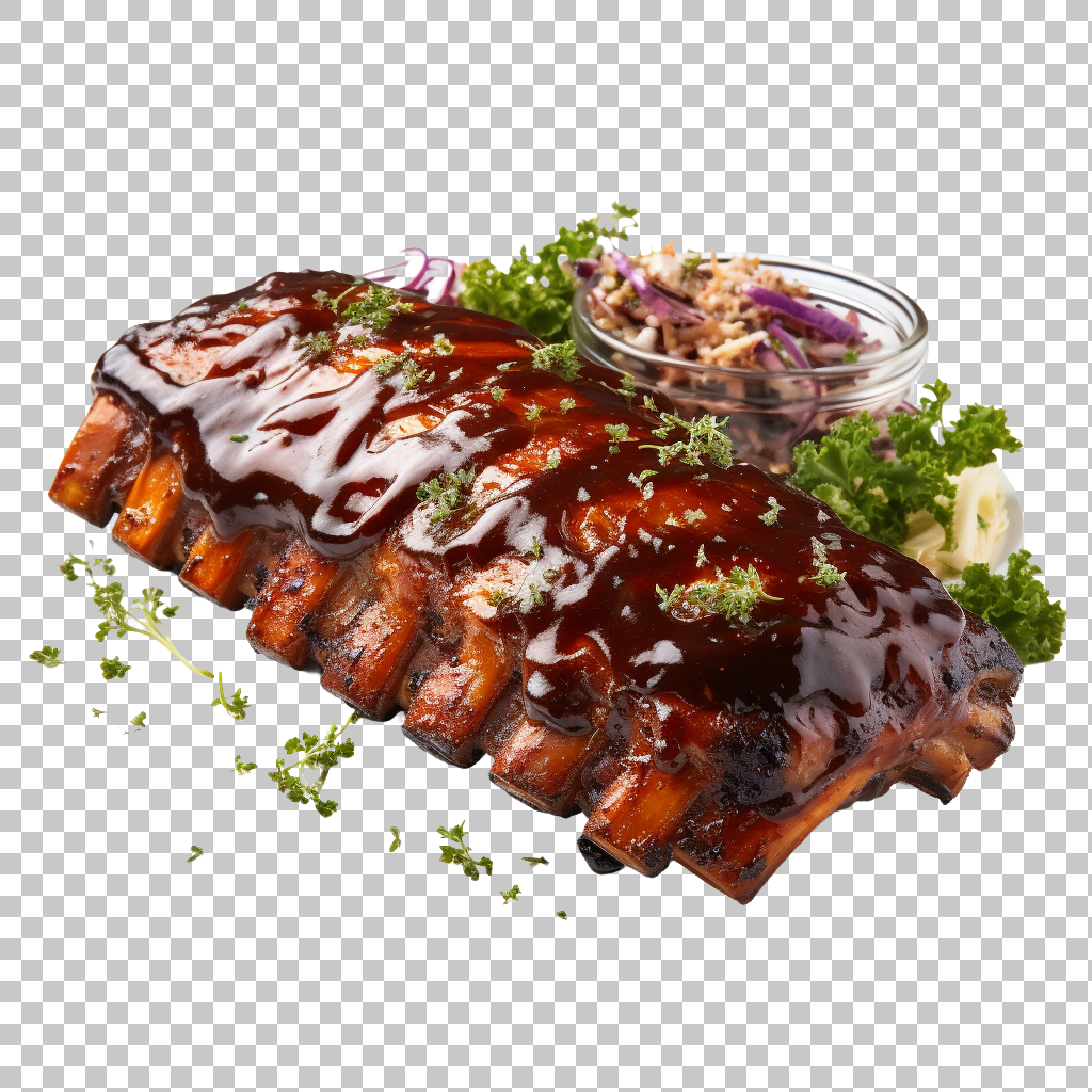 Ribs barbecue meaty saucy smoked food png images, delicious barbecue ...