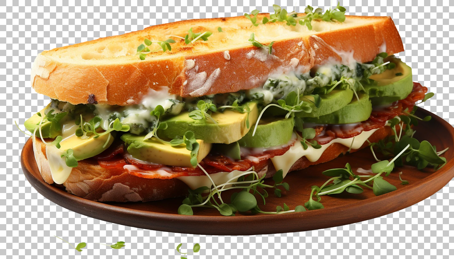 sandwich transparent png, flavorful filling, fresh deli sandwich - Png Aura