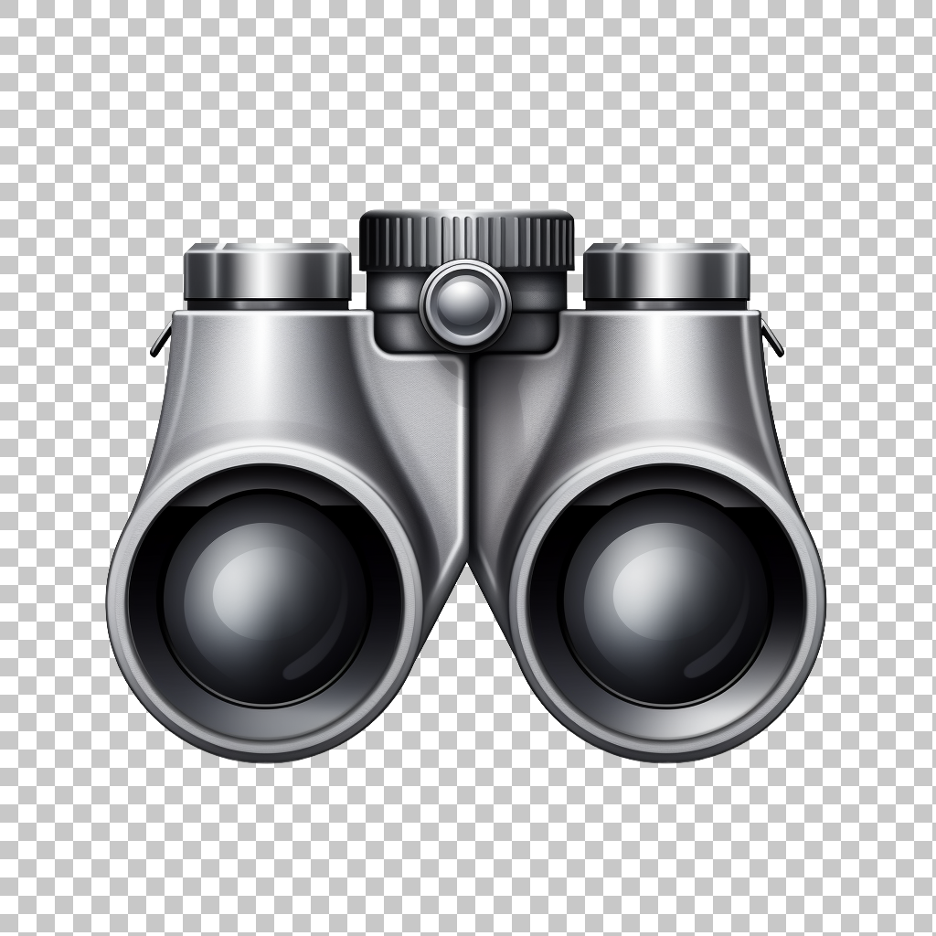 Binoculars icon on white background png, Binoculars Vector Illustration ...