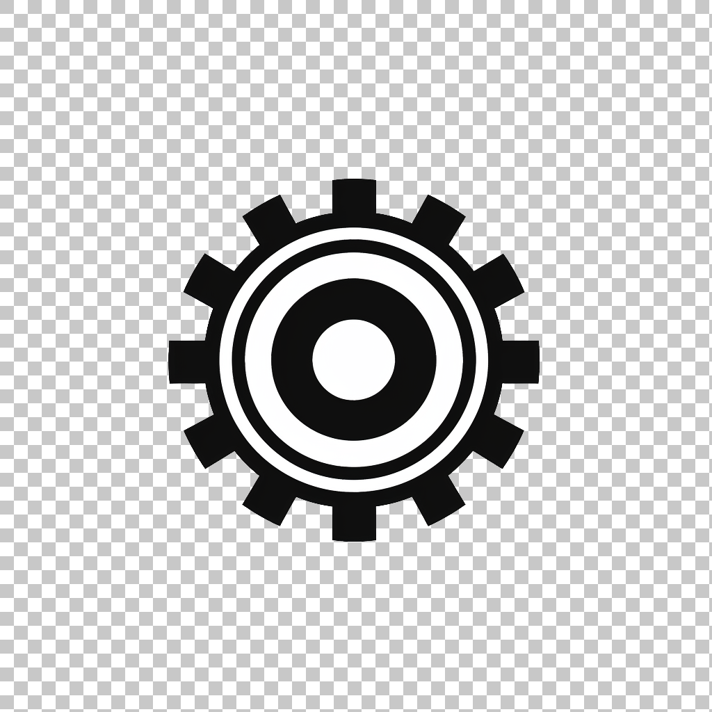Gear icon png, Wheel Illustration, Industrial Symbol - Png Aura