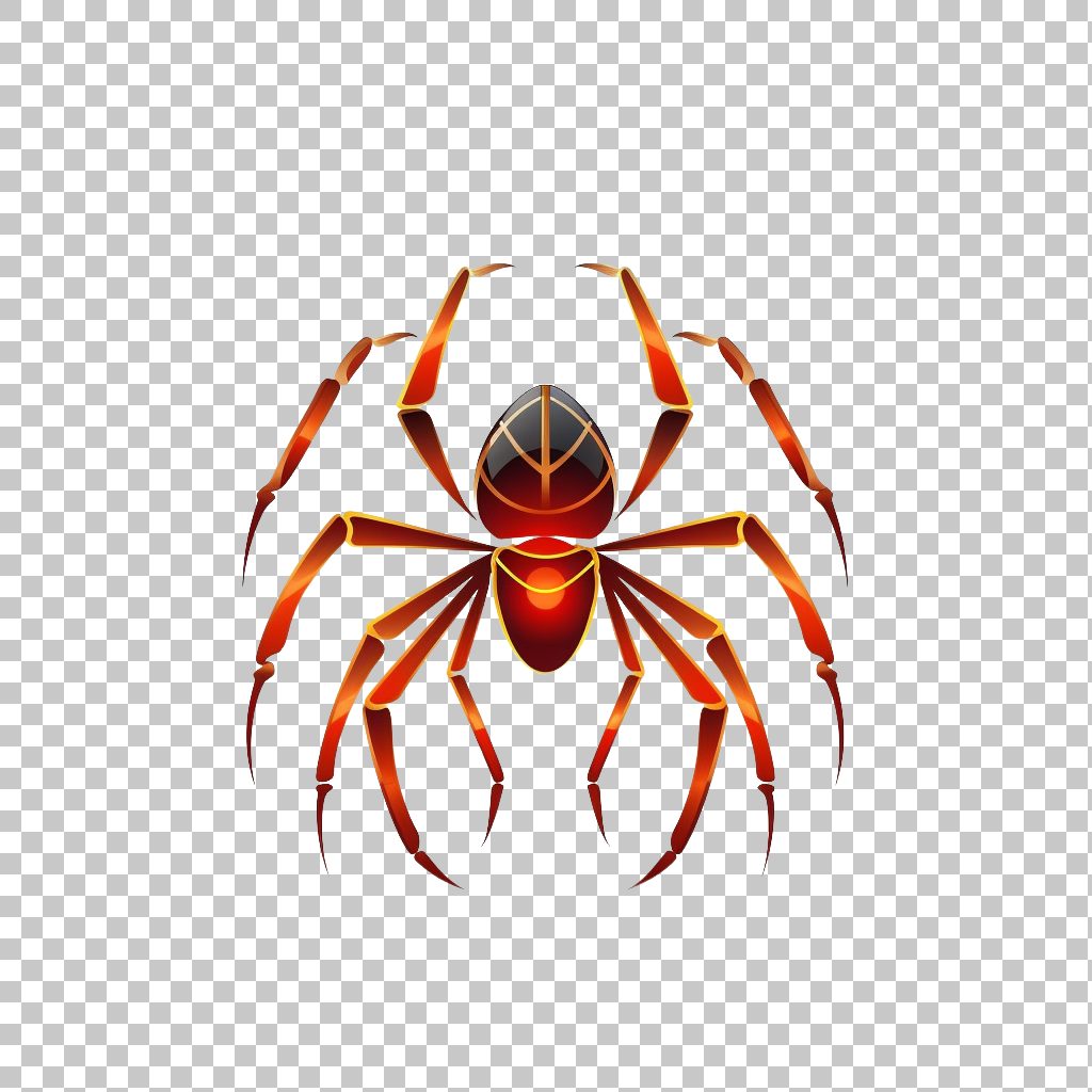 Spider Clipart Icon png, Arachnid Symbol, Web Illustration - Png Aura