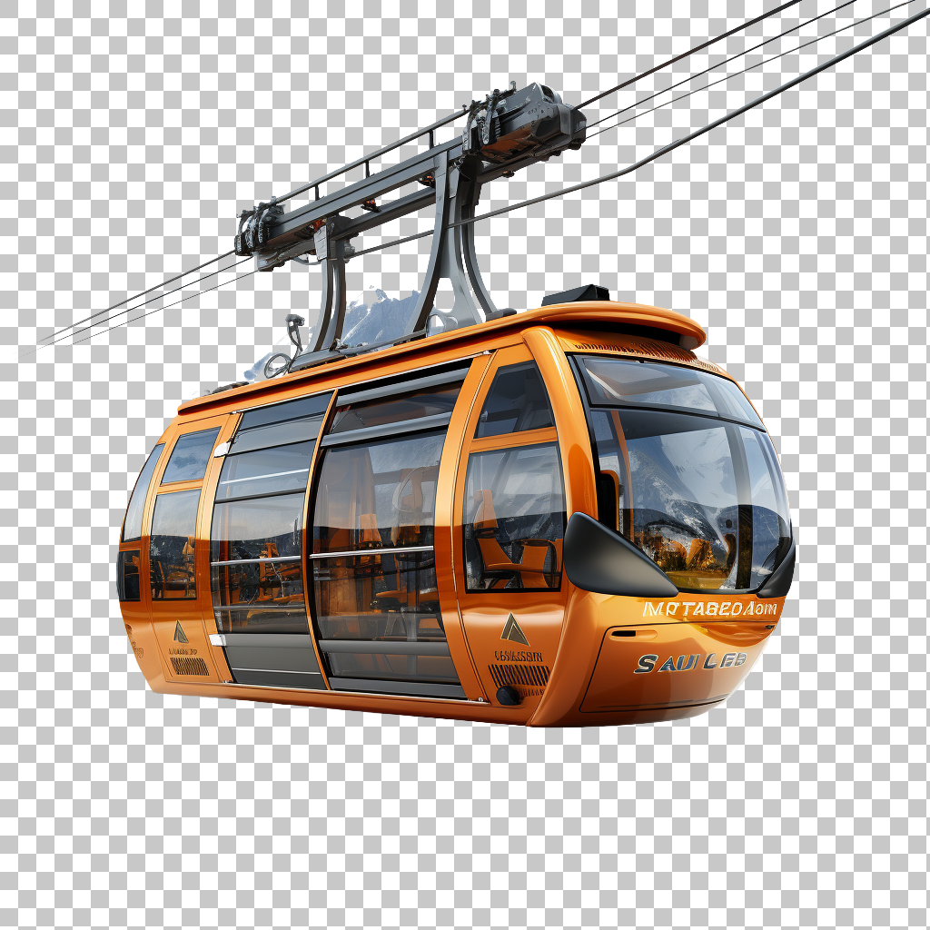 Mountain Tram png, Hilltop Journey, Winter Sport - Png Aura