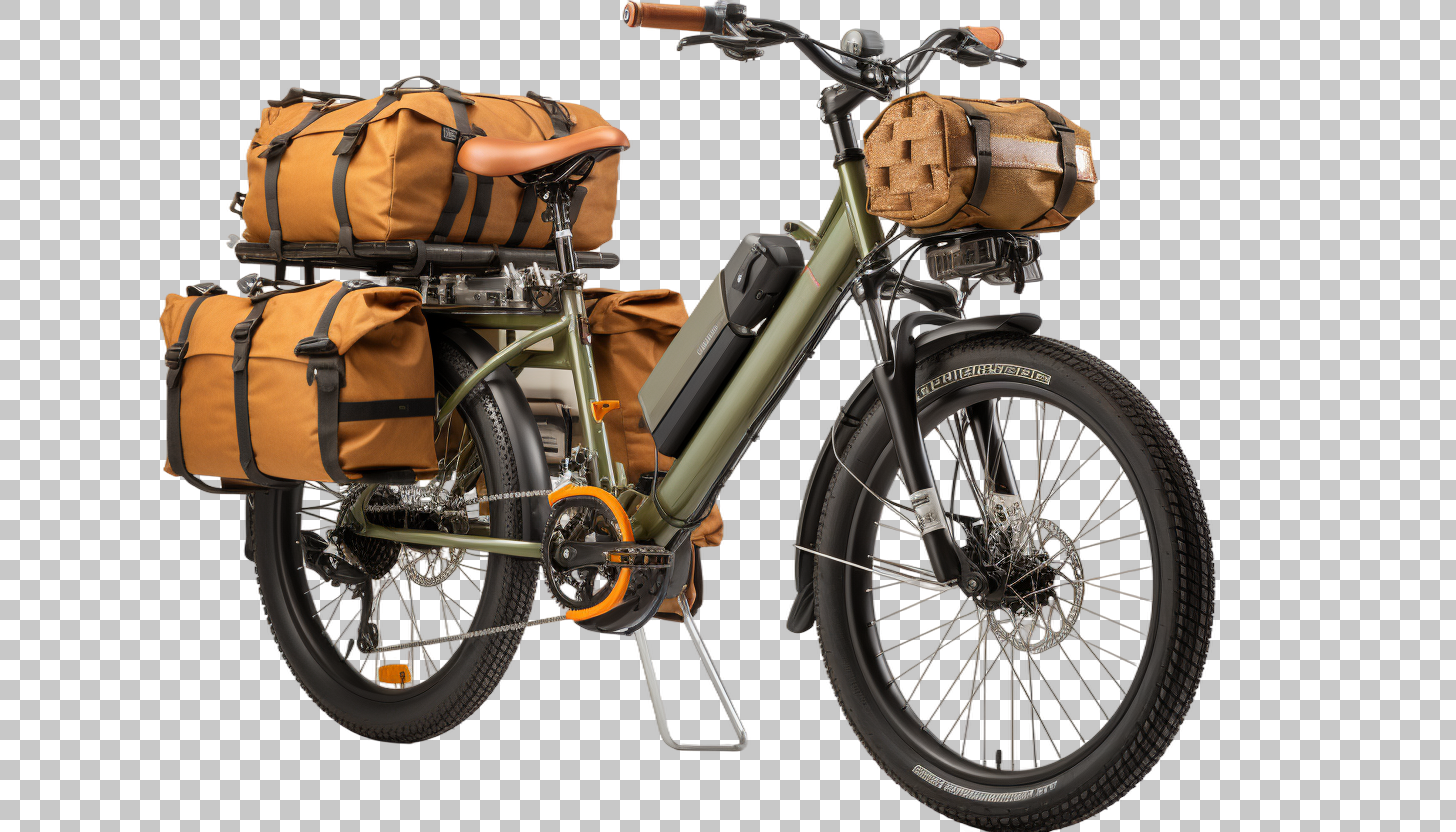 Bicycle Cargo Trailer png, Delivery Service, Urban Logistics - Png Aura