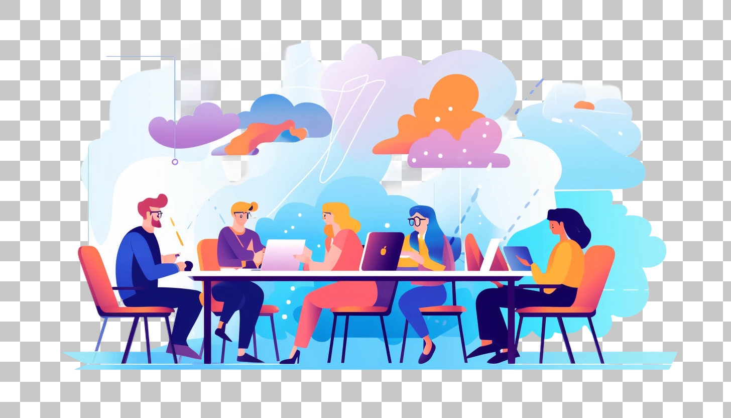 Team Collaboration Cloud Computing Digital Workplace - Png Aura